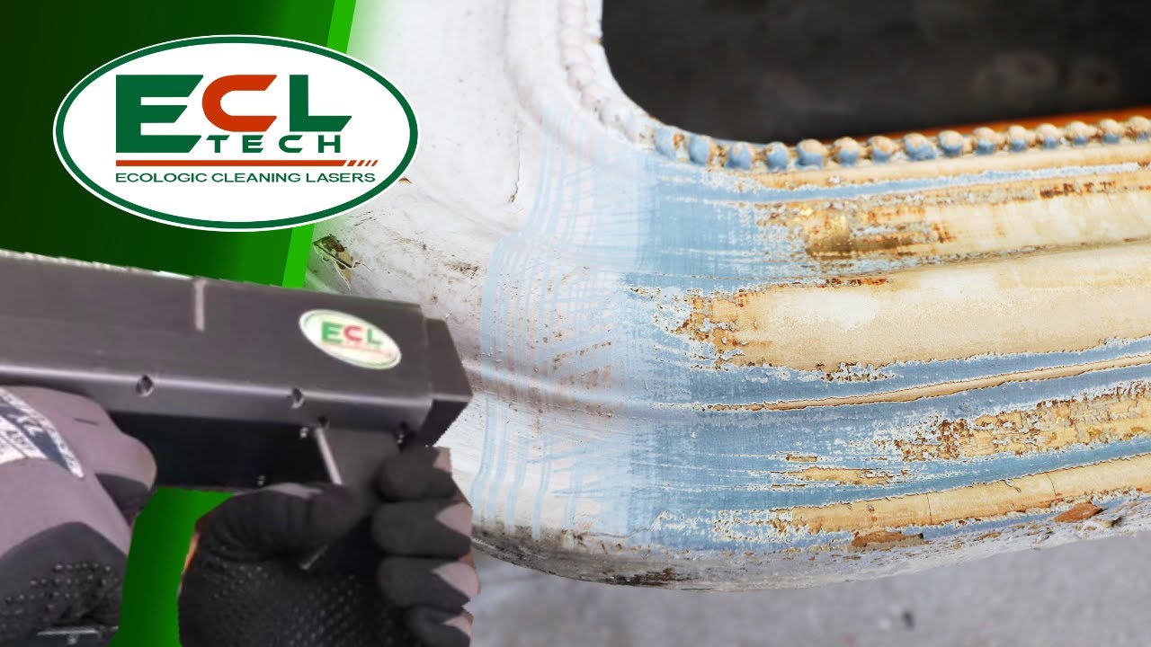Laserowe czyszczenie drewnianej ramy | ECL Tech Polska - YouTube