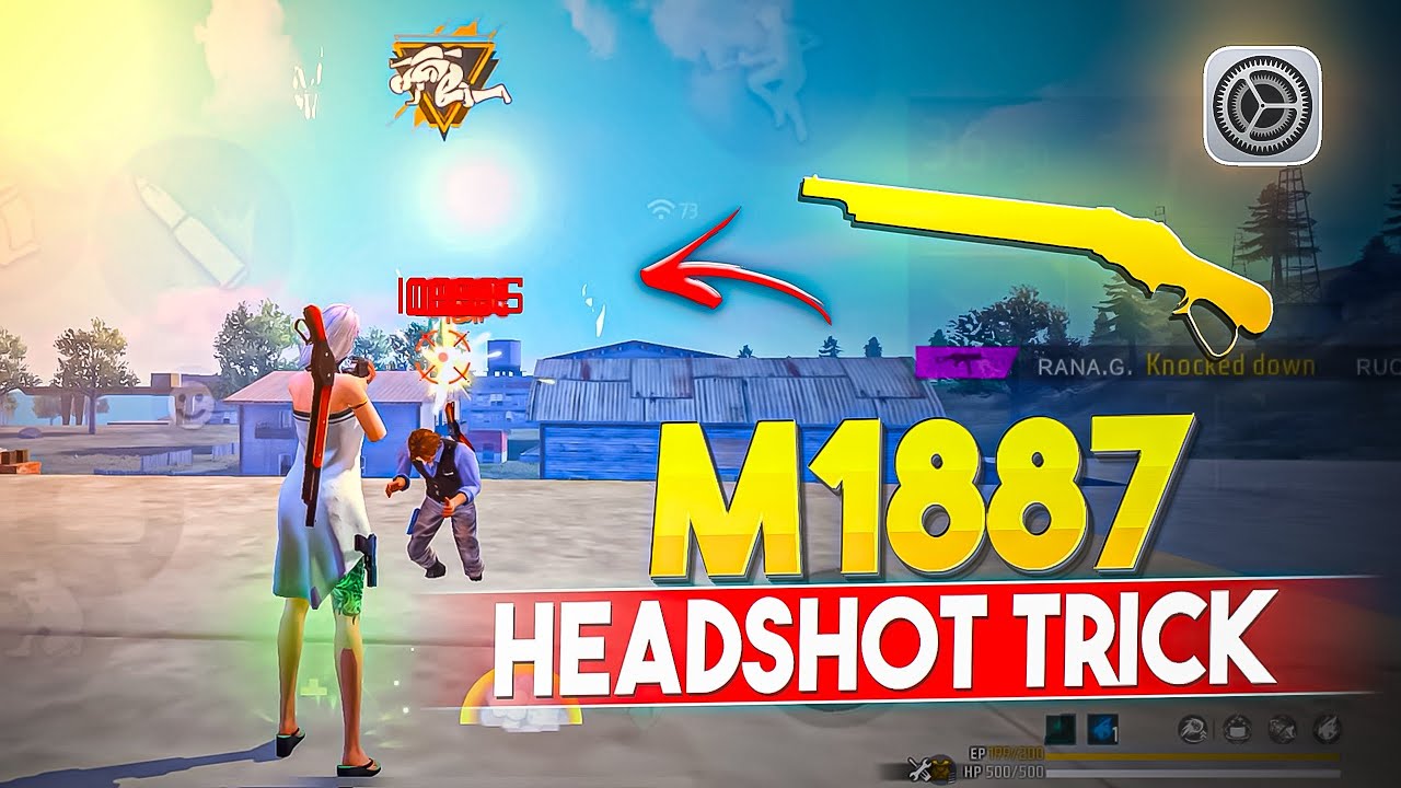 TOP - 3 { M1887 } HEADSHOT TIPS & TRICKS 🔥 FREE FIRE MAX - YouTube