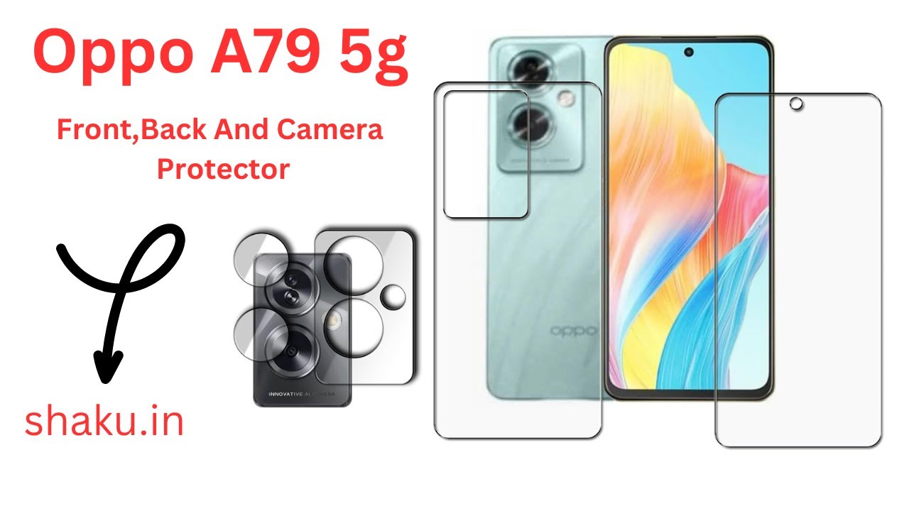 oppo A79 5g Front/Back And Camera Lens Tempered Glass Screen Protector ...