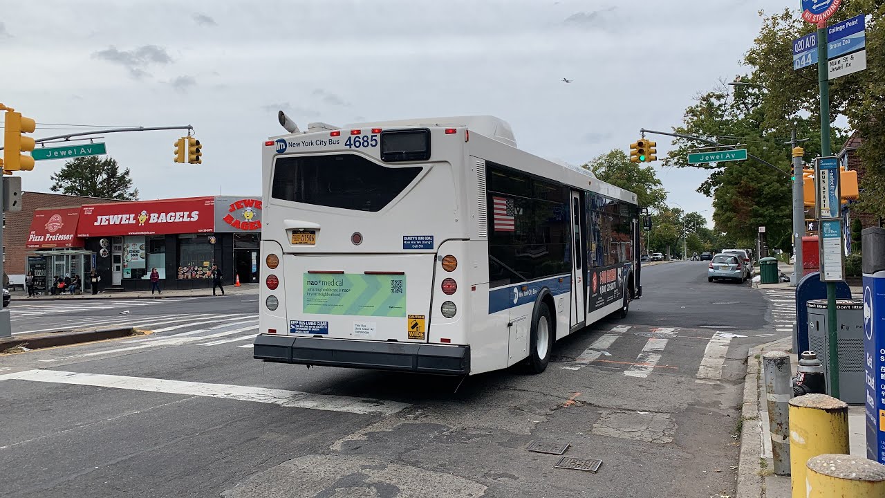 [4K] MTA NYCT Bus: 2010 Orion 07.501 NG HEV 4685 On The Q20A - YouTube