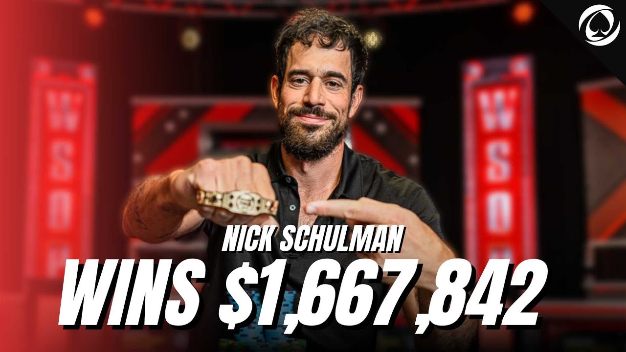 NICK SCHULMAN WINS $1,667,842!! - Event #26: $25,000 High Roller No-Limit Hold'em💰 #pokernews ...