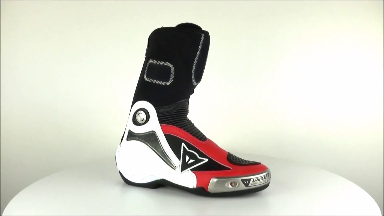 Dainese Axial Pro In Red White Boots - Champion Helmets - YouTube