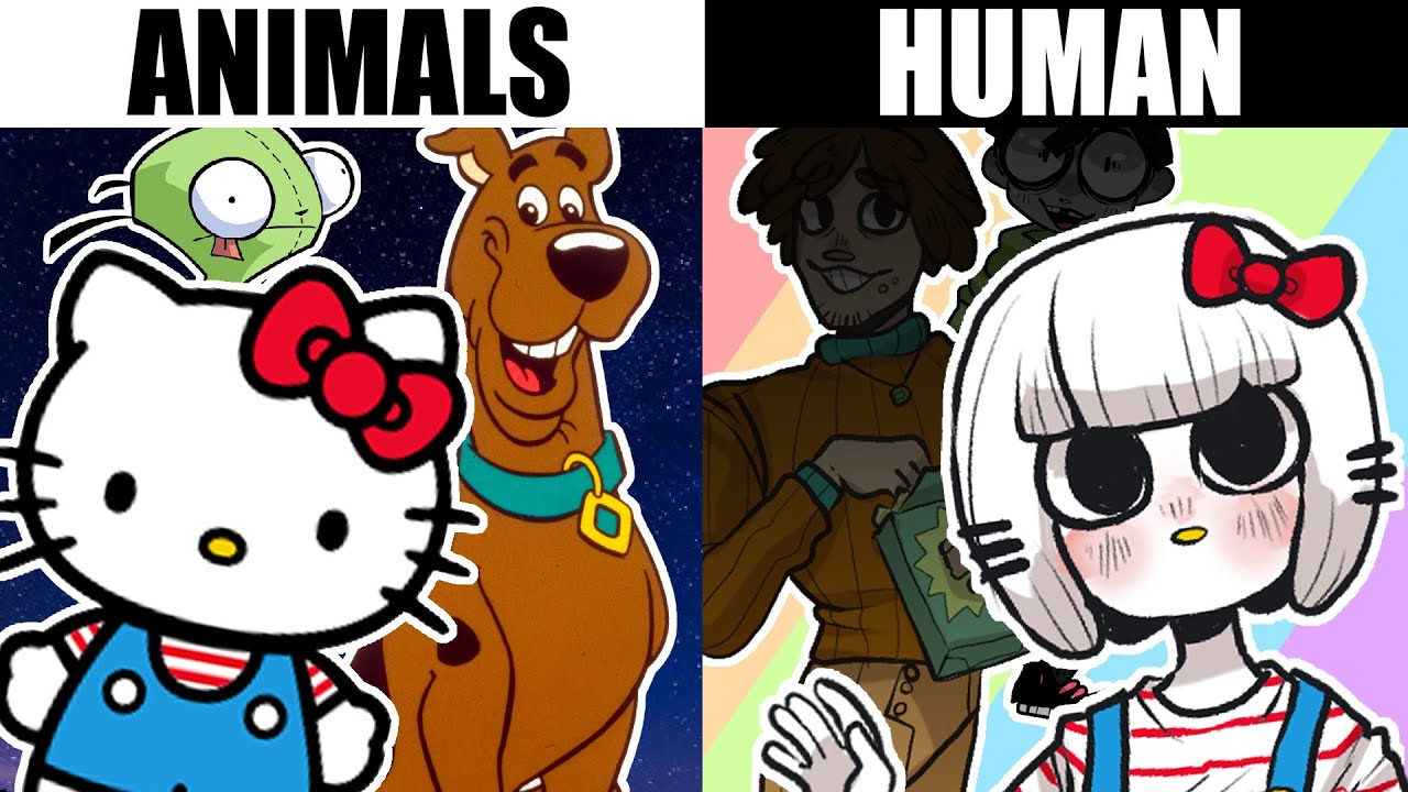 IF ANIMAL CHARACTERS WERE HUMAN - YouTube