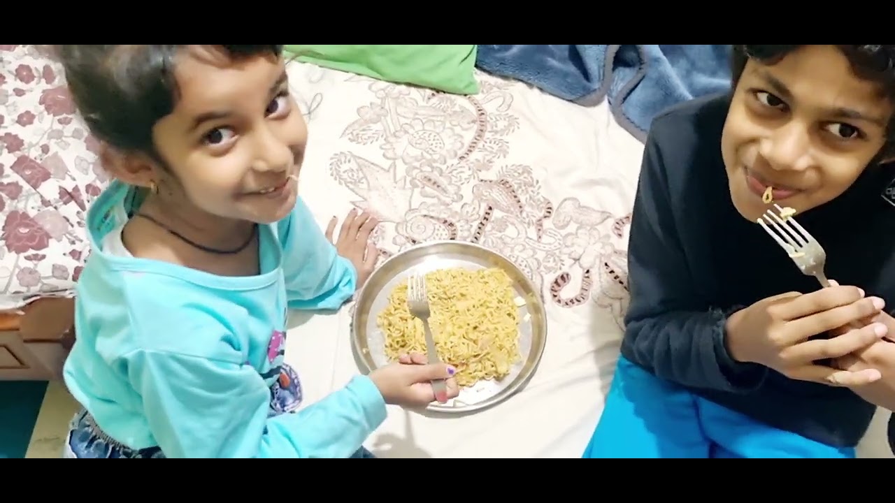 After dinner craving noodles because both kids were watching mark wiens ...