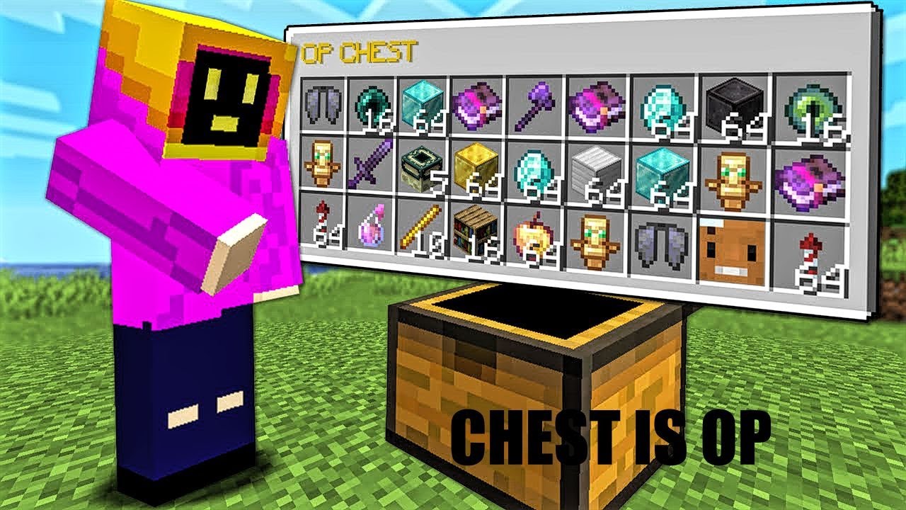 Minecraft, But Chest Gives UNLIMITED OP Items..... #minecraftvideo # ...