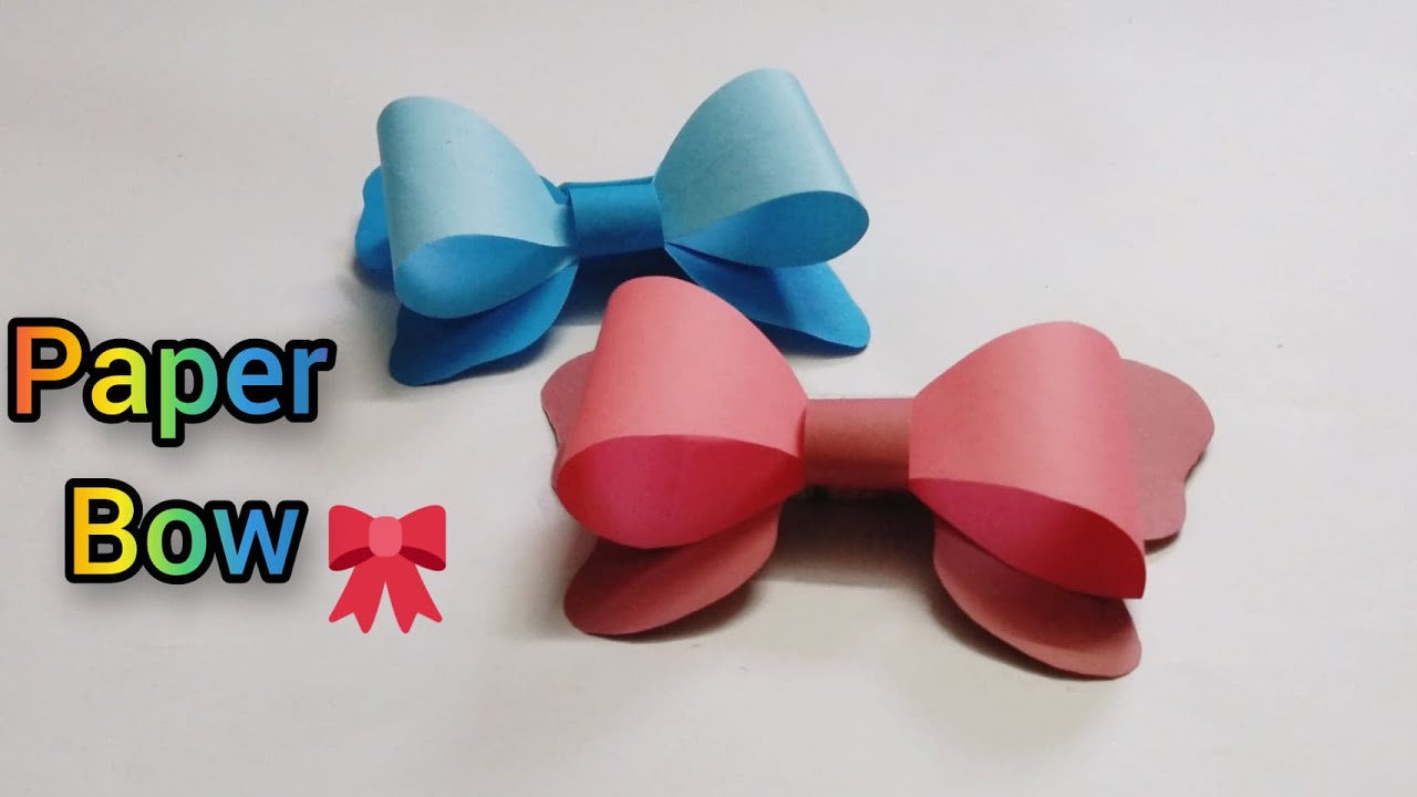 How To Make Paper Bow || Easy Paper Bow Step by step tutorial || # ...