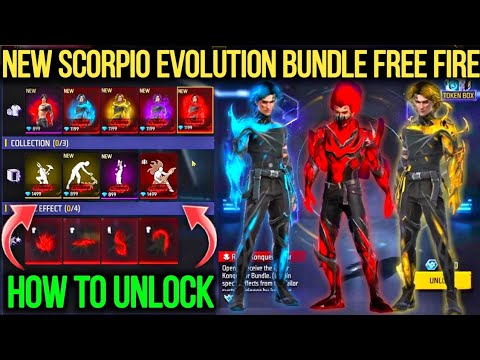 OB39 NEW EVO BUNDLE FREE FIRE | SCORPIO EVO BUNDLE REVIEW FREE FIRE ...