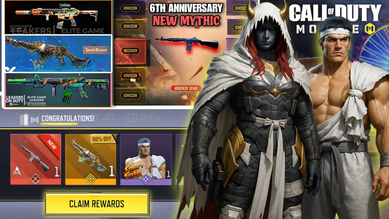 6th Anniversary Season 11 New MYTHIC Weapon| 6th anniversary 50% Off ...