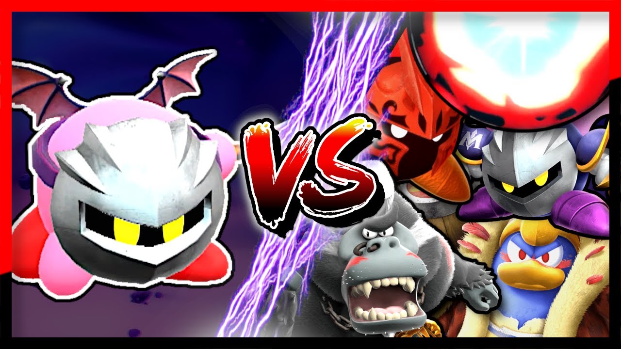 Meta Knight Sword Kirby vs. All Bosses | Kirby and the Forgotten Land ...