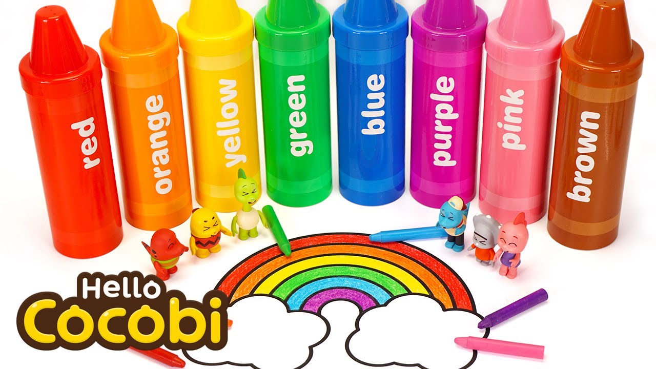 Let's Find Crayons! | Rainbow Crayon Surprises🌈Color Videos for Kids ...
