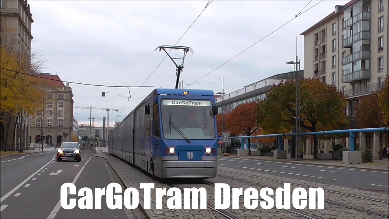 Straßenbahn Dresden: CarGoTram 2017 und 2020 - YouTube