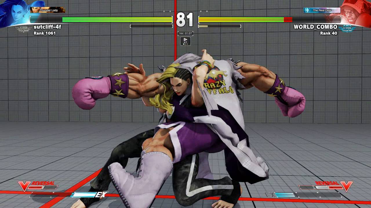 SFV~ Balrog (WORLD_COMBO) vs. Laura (sutcliff-4f) HD 2 - YouTube