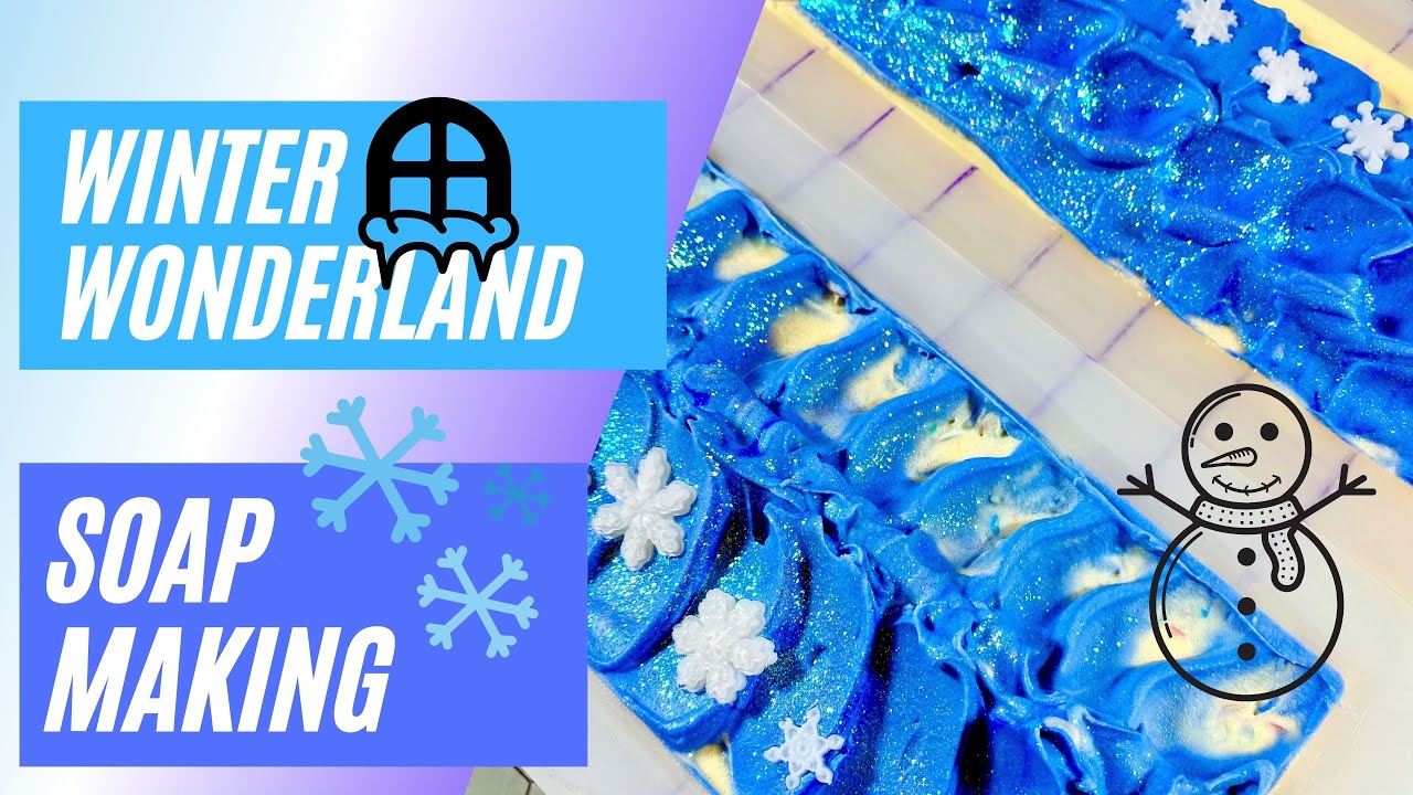 How To Make Winter Wonderland Cold Process Soap with snowflakes ...