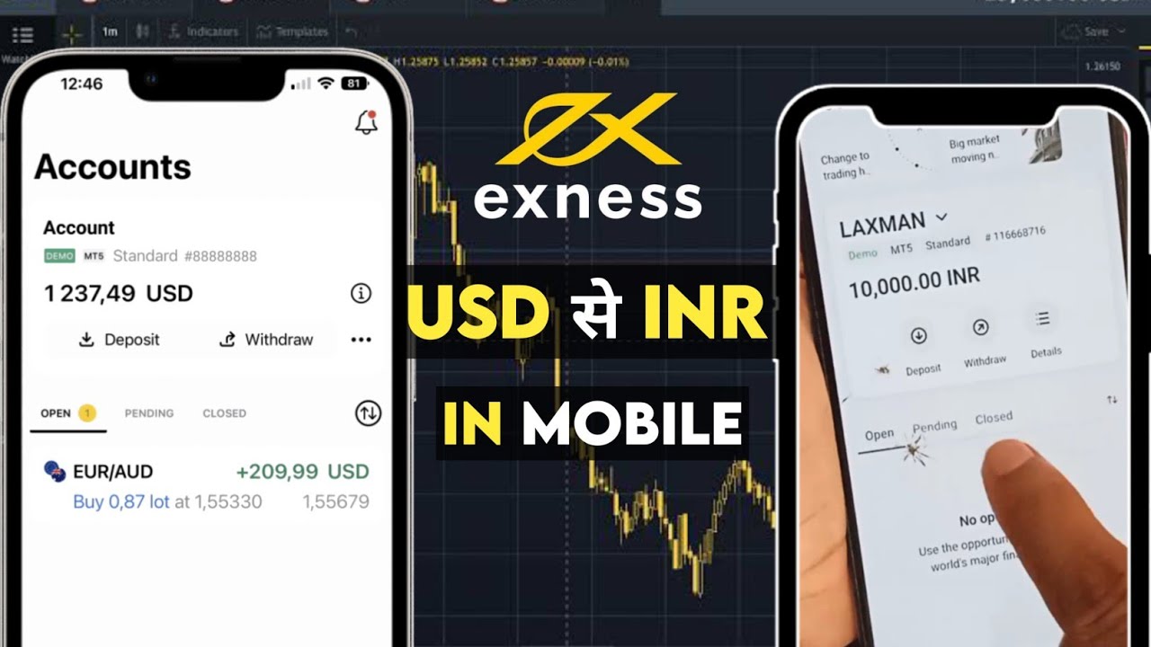 How To Change USD To INR In Mobile Exness Mobile Me USD To INR In