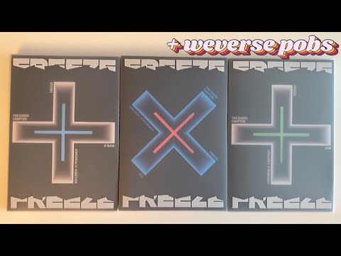 Unboxing TXT The Chaos Chapter : Freeze (World, You & Boy ver.) - YouTube