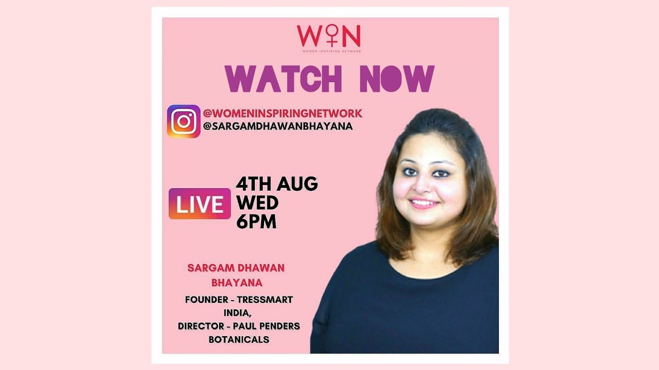 In conversation with Sargam Dhawan Bhayana, Founder - Tressmart India ...
