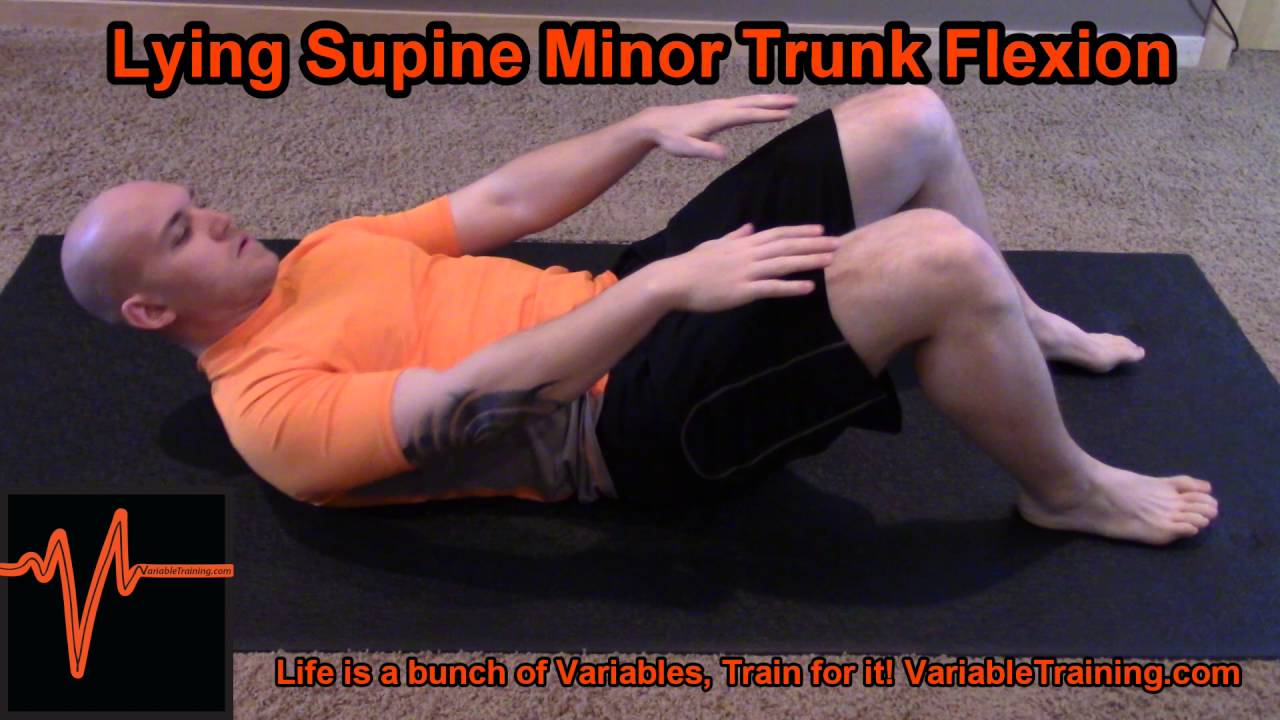 Lying Supine Minor Trunk Flexion - YouTube