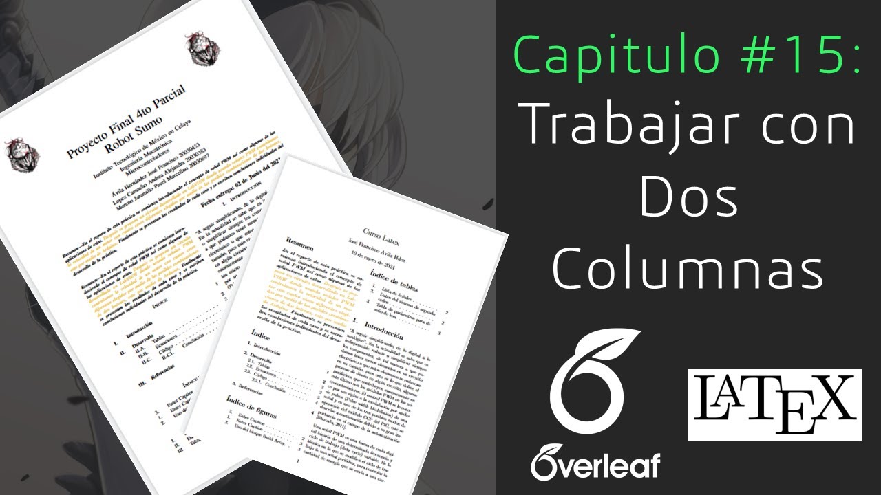 #15. Documento Con Dos Columnas Latex/Overleaf - Curso básico Latex ...