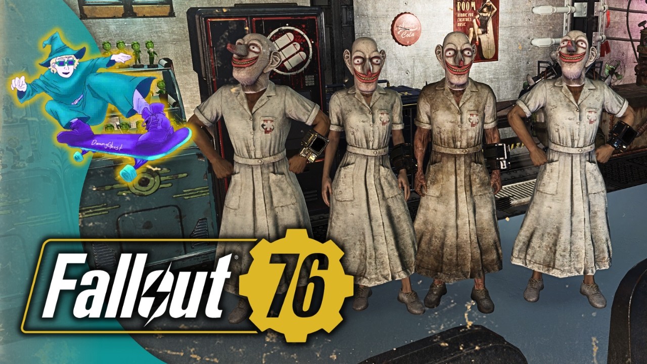 Trying to start a Fasnacht nurse cult - Fallout 76 w/ @sunhawk - YouTube