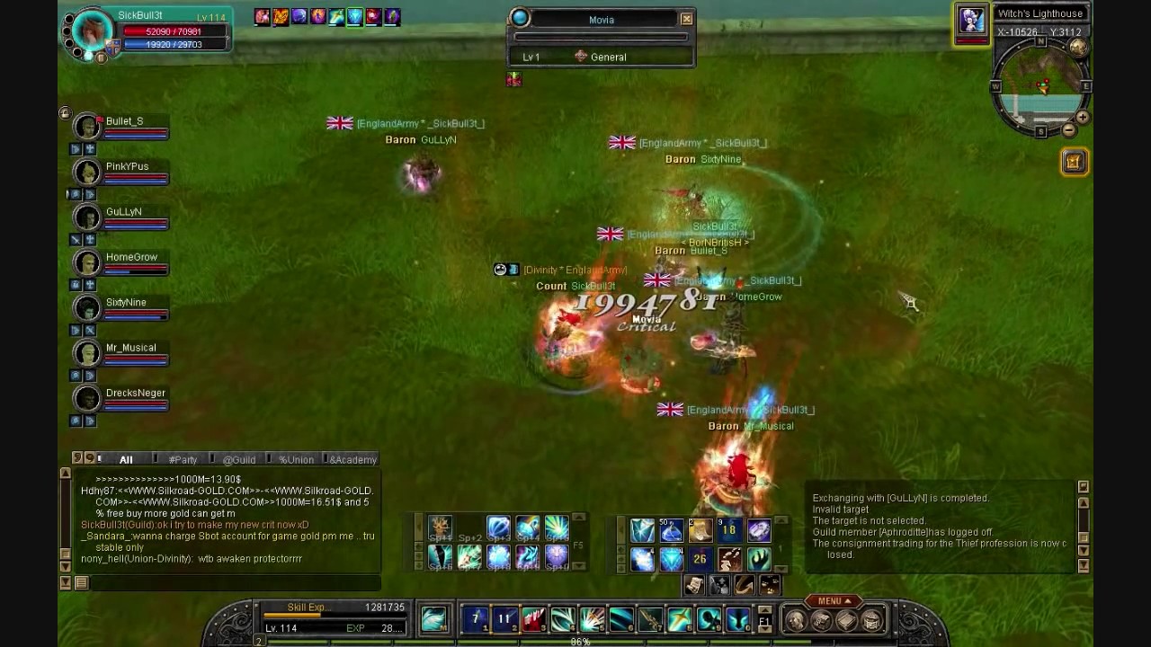 Official Silkroad - Crazy Dagger Critical - YouTube