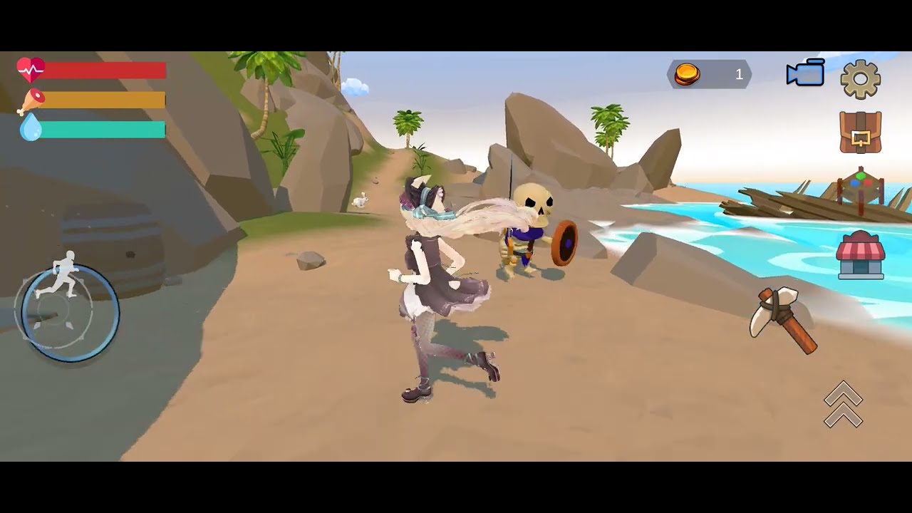 how to play the game sakune anime survival/bagaimana cara bermain game ...