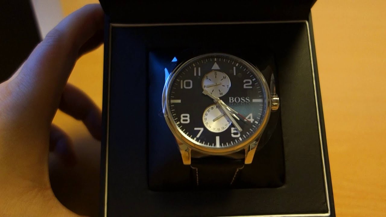 Hugo Boss Mens Clock 1513084 Unboxing! - YouTube