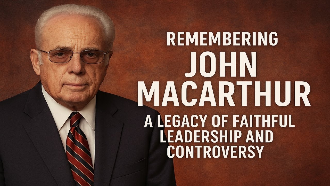 John MacArthur has died: A Legacy of Faithful Leadership and ...