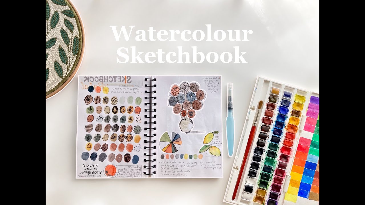 Watercolor Sketchbook, Cozy Autumn Practice, Relaxing ART - YouTube