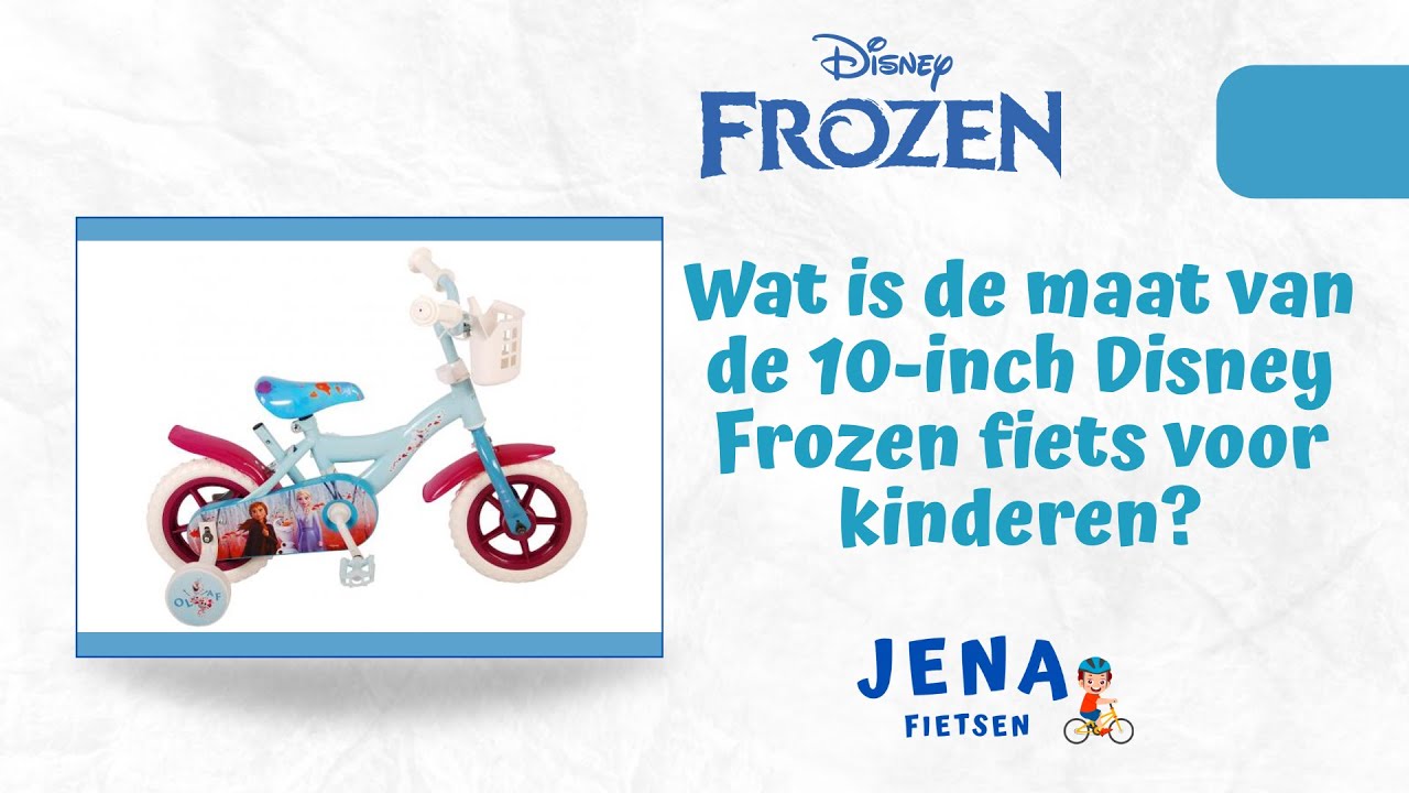 Wat is de maat van de 10-inch Disney Frozen fiets voor kinderen? - YouTube