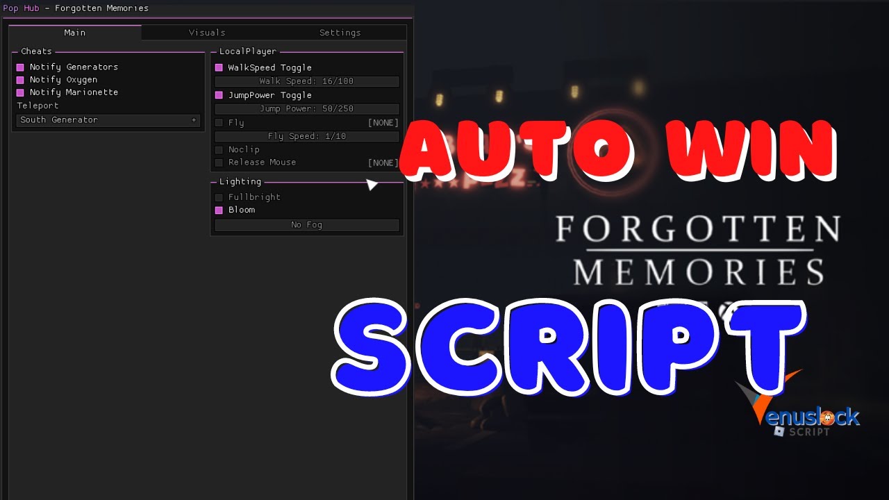 Forgotten Memories Script Hack NEW | Speed Walk | ESP Players | FLY ...