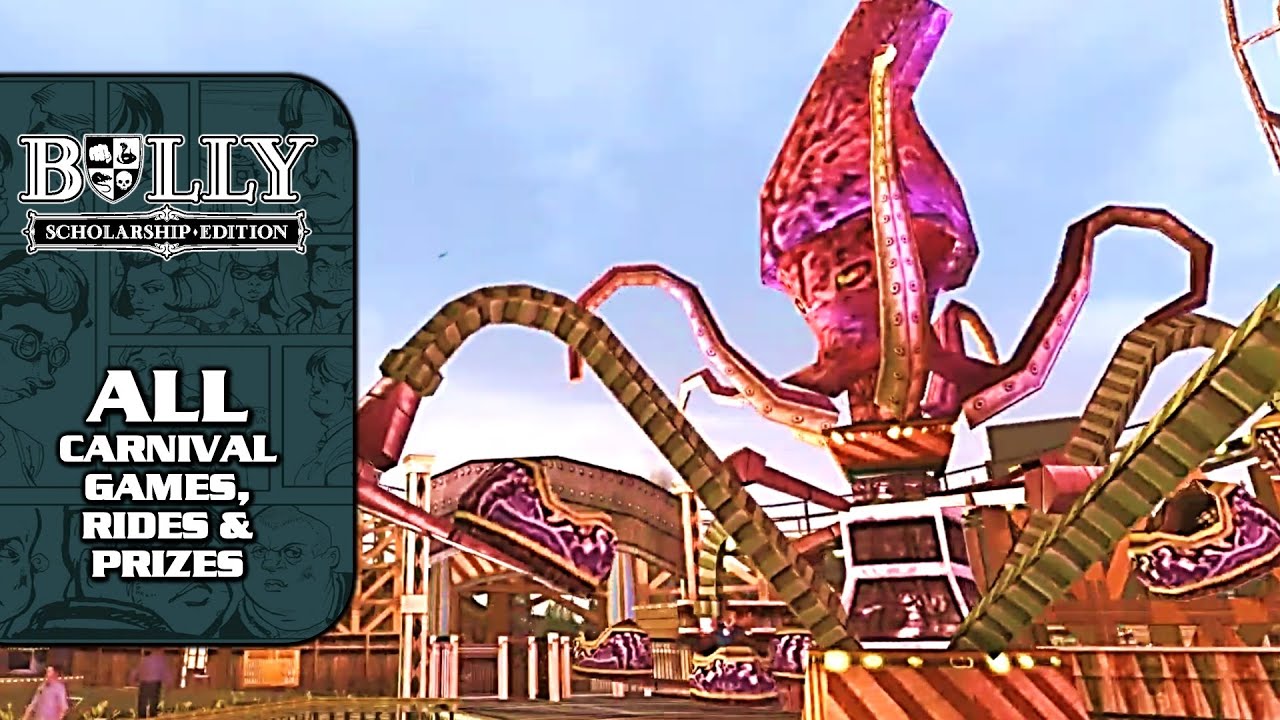 Bully SE [100% Walkthrough] - All Carnival Games, Rides & Prizes - YouTube