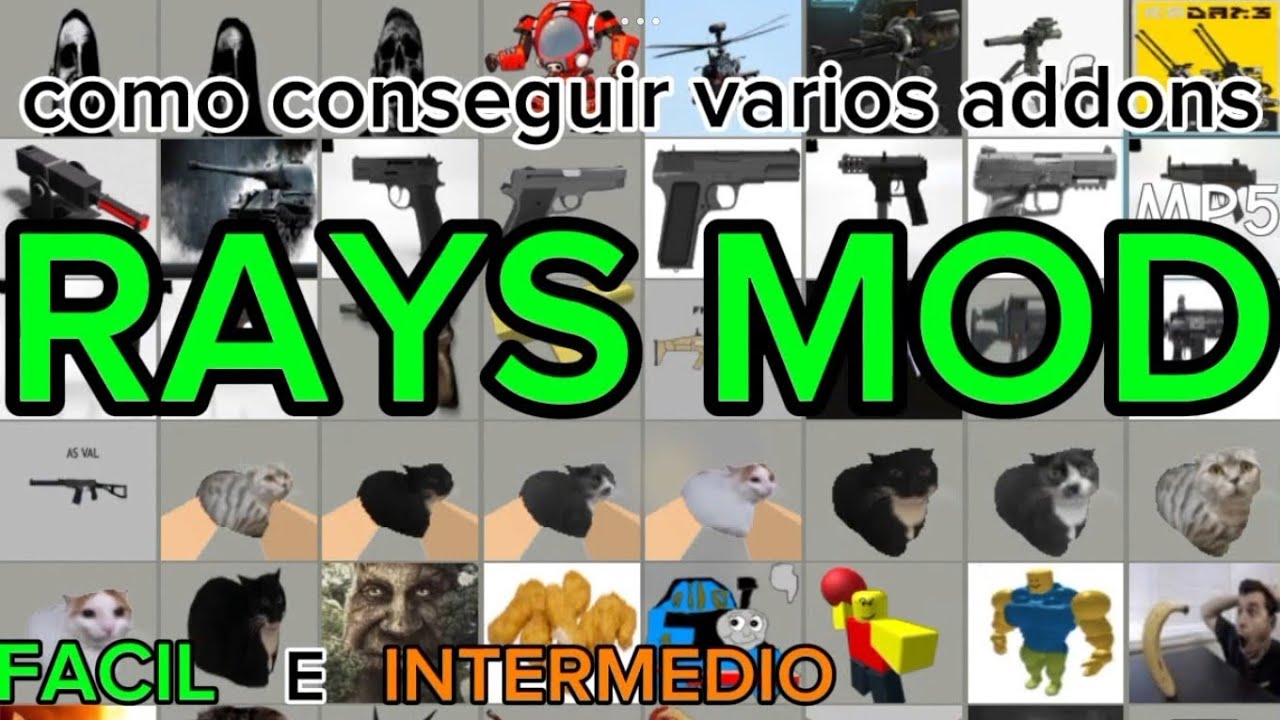 como conseguir varios addons en rays mod roblox parte 2 - YouTube