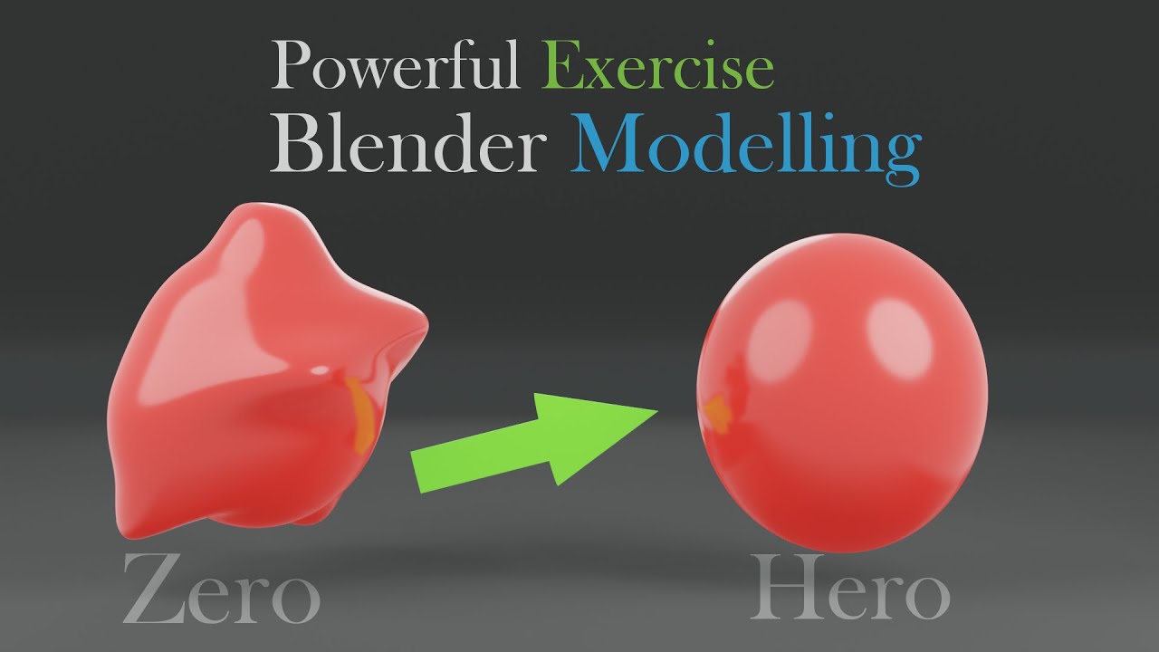 Warm Up Exercise For Beginners in Blender/Maya/3DS MAX Users or any 3D ...