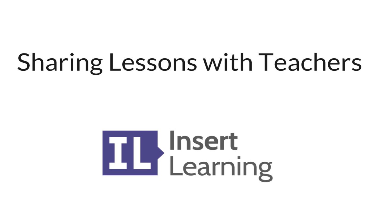Sharing lessons with other teachers - YouTube
