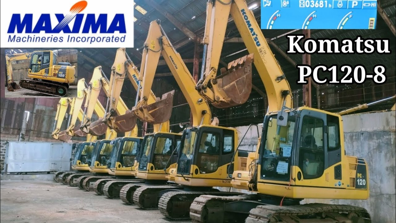Komatsu PC120-8 | Maxima Machineries Inc - YouTube