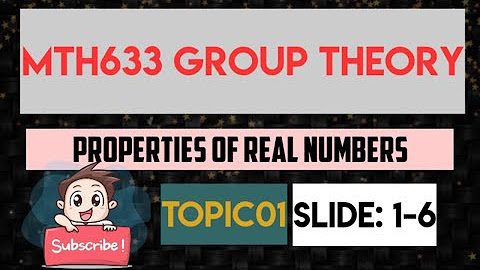 MTH633-Group Theory Short Lectures - YouTube