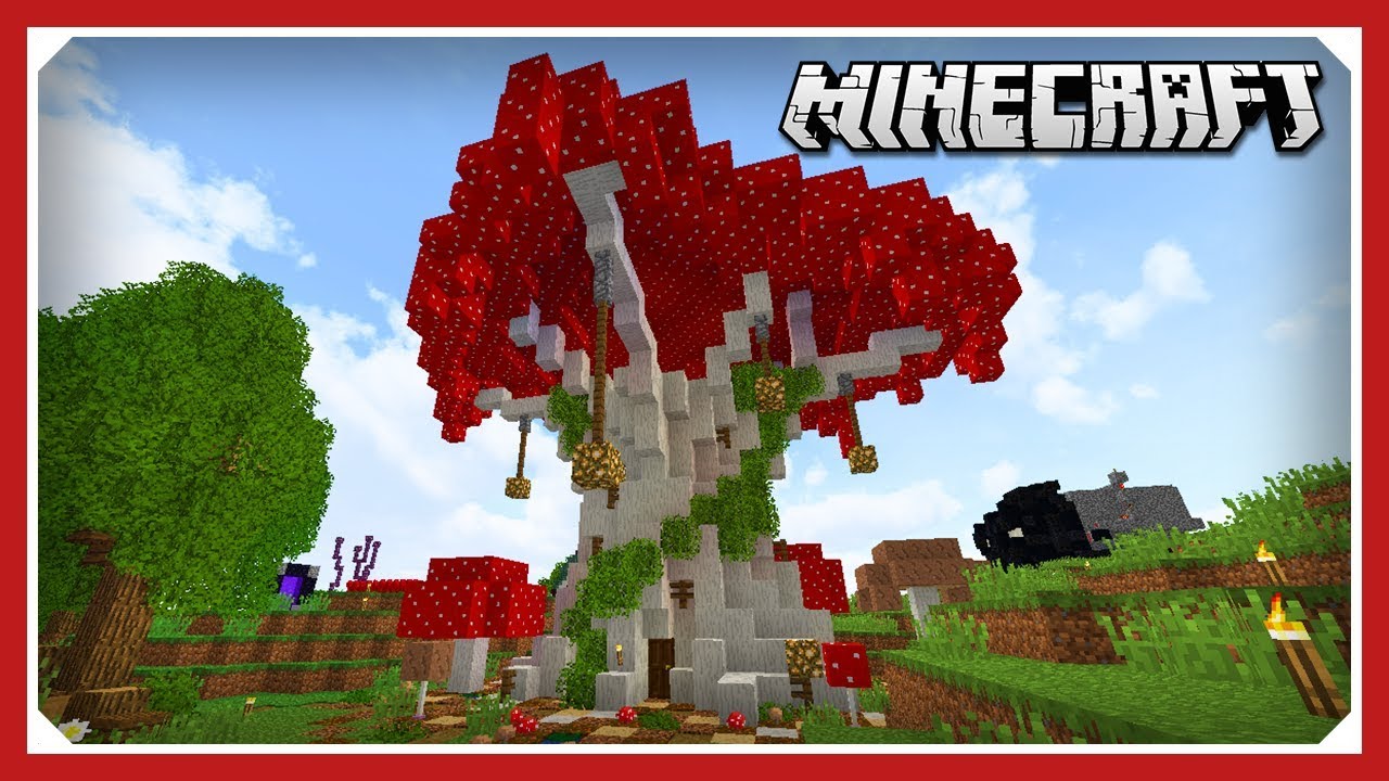 Minecraft E142: Mushroom Farm In Giant Mushroom! | 1.13.1 Vanilla Data ...