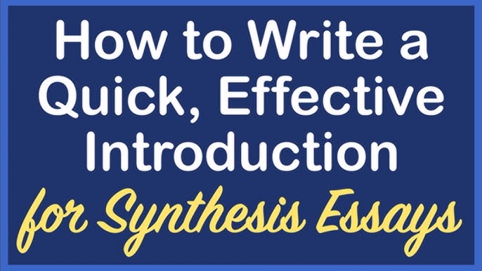 How To Write A Synthesis Essay Introduction | Sitedoct.org