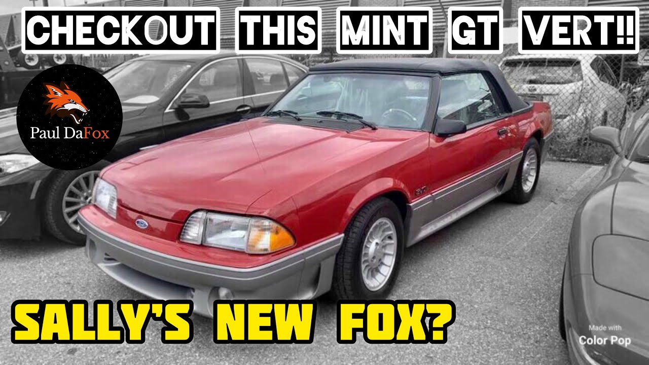 MINT FOXBODY MUSTANG GT CONVERTIBLE || Is This Sally's New Vert Fox ...