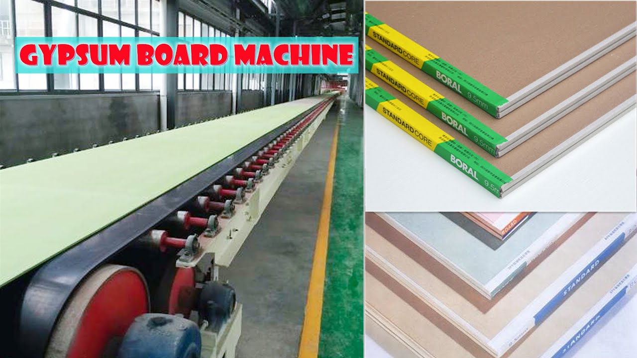 Paper Faced Plaster Board Making Machine Line Drywall Gypsum Board ...