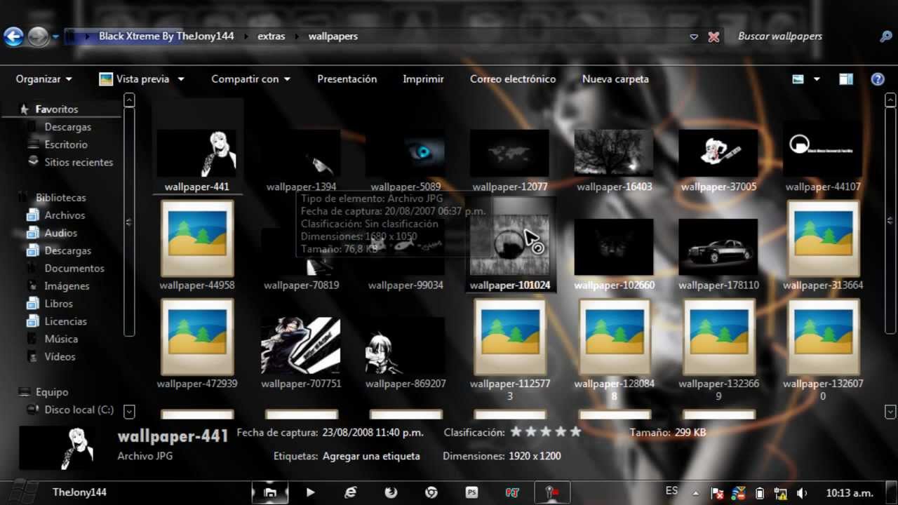 Como Descargar Tema | Black para Windows 7 | 2012 - YouTube