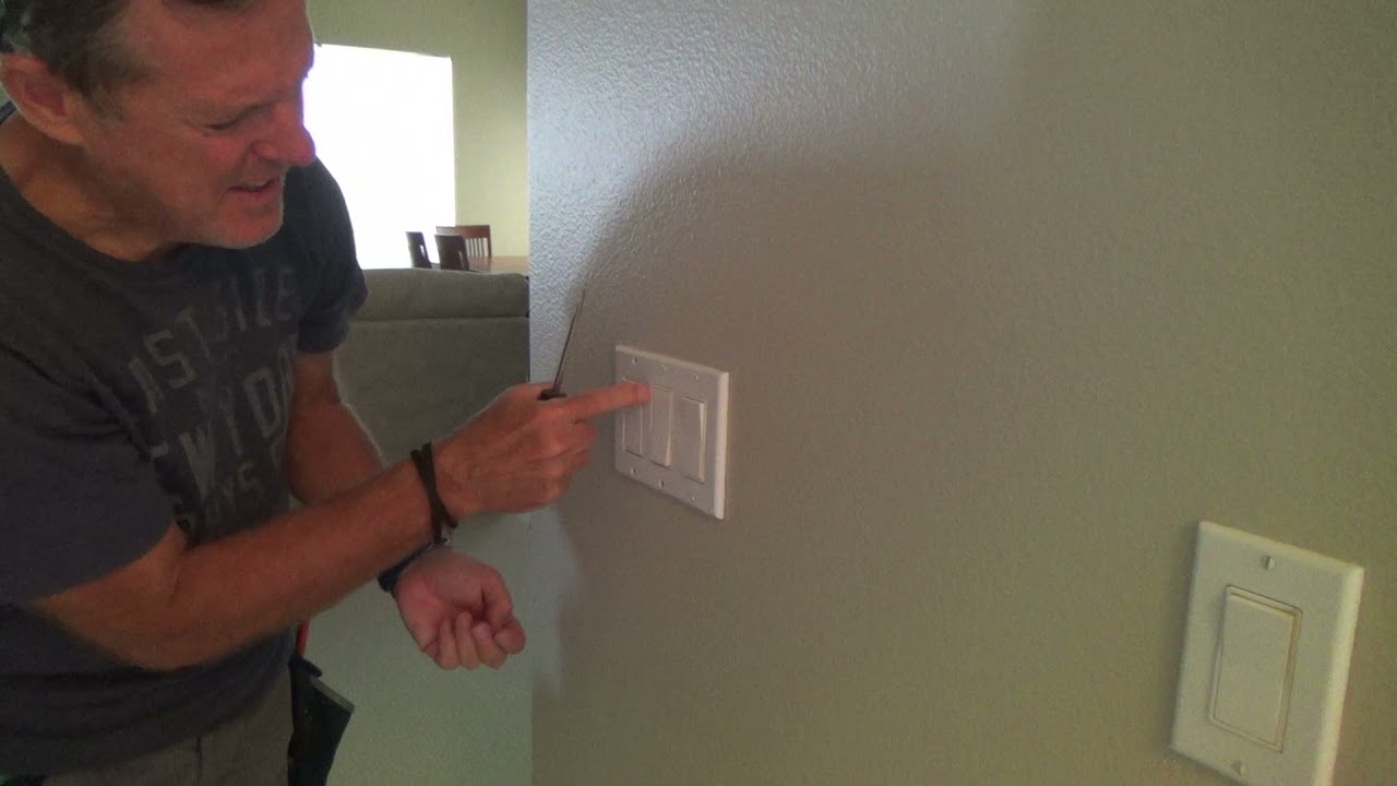 How to Push Light Switch Back in Wall & Attach Cover Plate/Easy! - YouTube