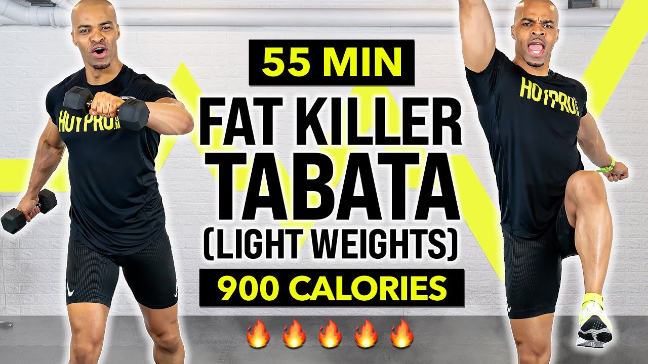 55-MIN FAT KILLER TOTAL BODY TABATA WORKOUT 🔥 BURN 900 CALORIES 🔥 All ...