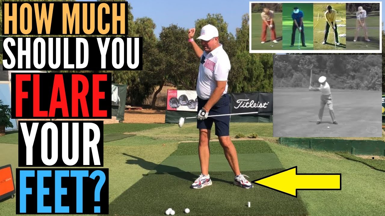 The SECRET to Flaring Your Feet in Your Golf Swing - YouTube