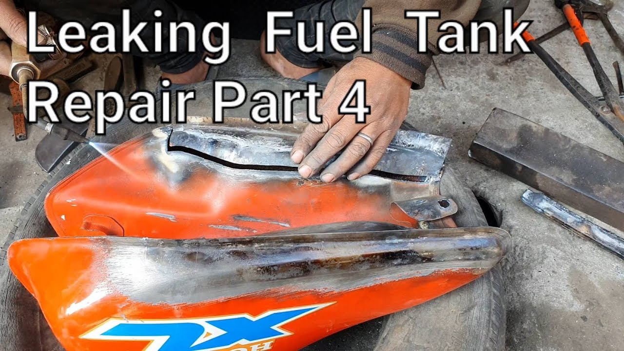 Motorcycle Leaking Fuel Tank Repair Part 4 - YouTube