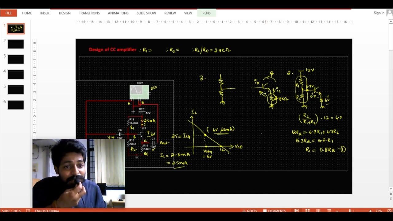 Multisim Tutorial --4: CC amplifier simulation part 1: Design of CC for gain=1 - YouTube