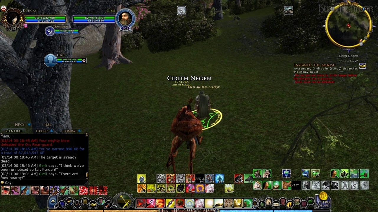 LOTRO - The Ambush (Quietly, Gimli) - YouTube