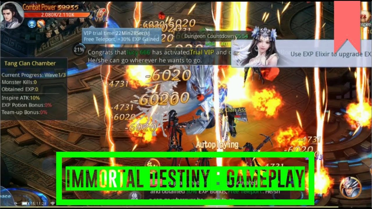 Immortal Destiny - GAMEPLAY - YouTube
