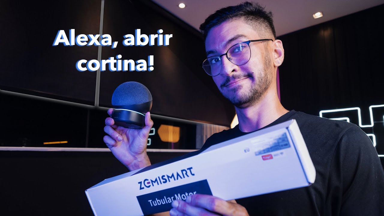 A melhor maneira de AUTOMATIZAR sua CORTINA na ALEXA! | Motor tubular ...