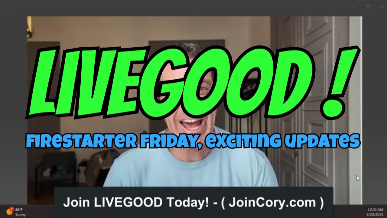 LIVEGOOD: Firestarter Friday Zoom Meeting, Exciting Updates! - YouTube
